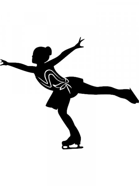 Free printable Figure skating stencils and templates