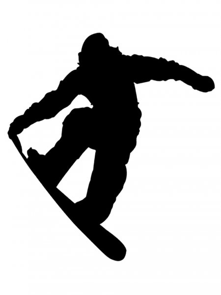 Free printable Snowboard stencils and templates