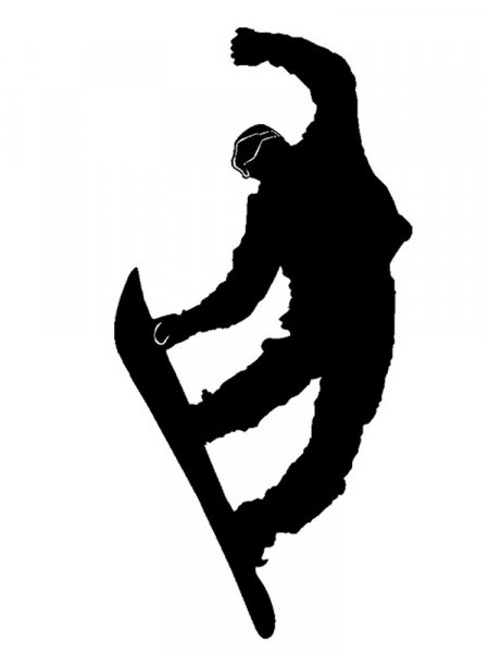 Free printable Snowboard stencils and templates