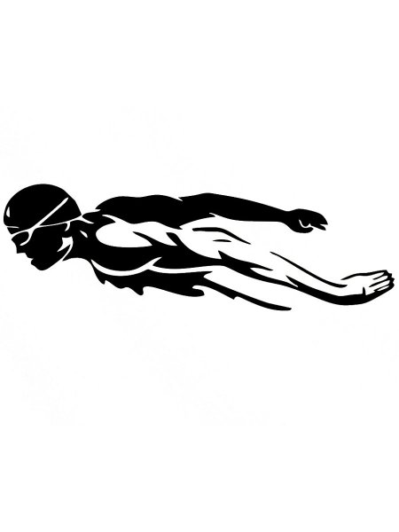 Free printable Swimming stencils and templates