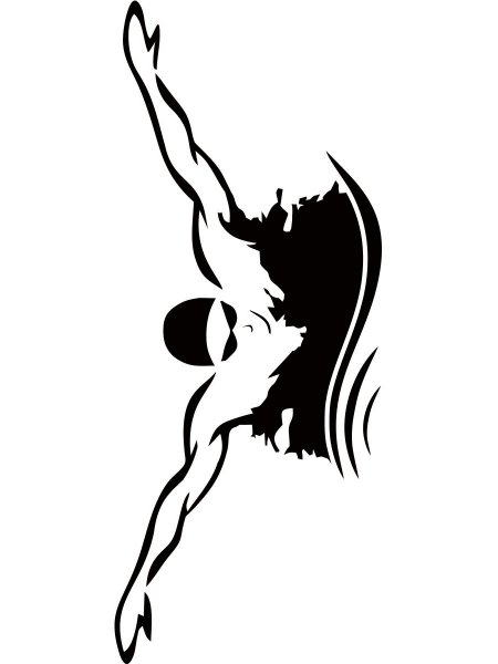 Free printable Swimming stencils and templates