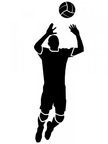 Free printable Volleyball stencils and templates