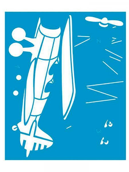 Free printable Airplane stencils and templates