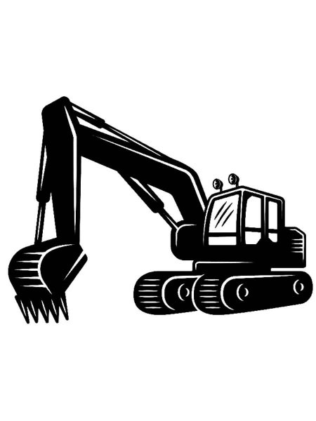 Excavator stencils