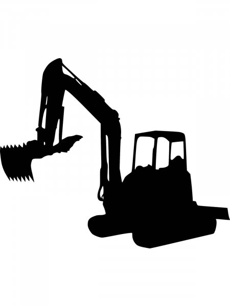 Excavator stencils