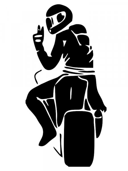 Free printable Motorcycle stencils and templates