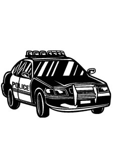 Police car stencils