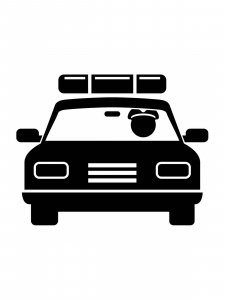 Police car stencils