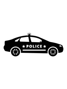 Police car stencils