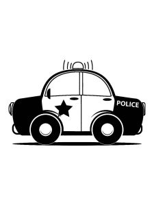Police car stencils