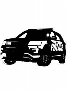 Police car stencils