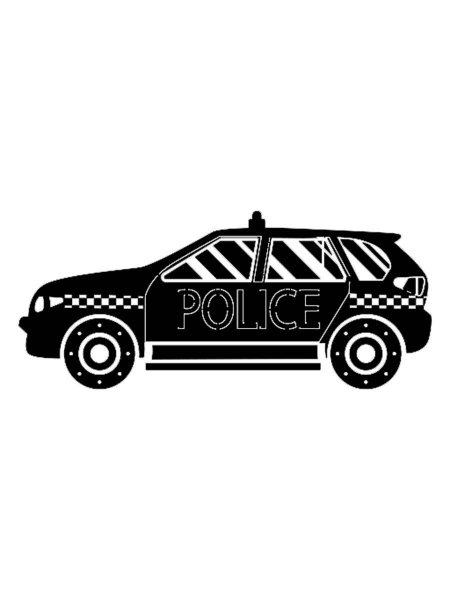 Police car stencils