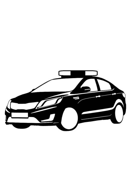 Police car stencils