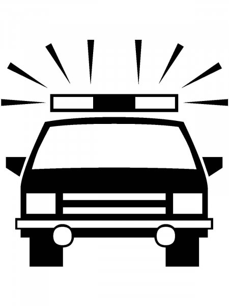 Police car stencils