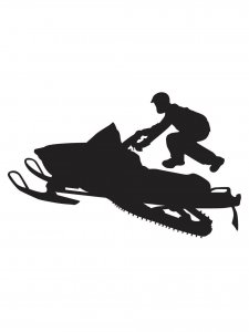 Free printable Snowmobile stencils and templates