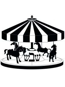 Free printable Carousel stencils and templates