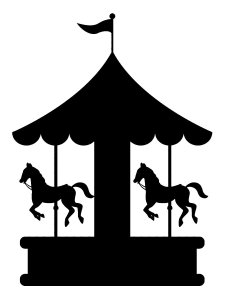 Free printable Carousel stencils and templates