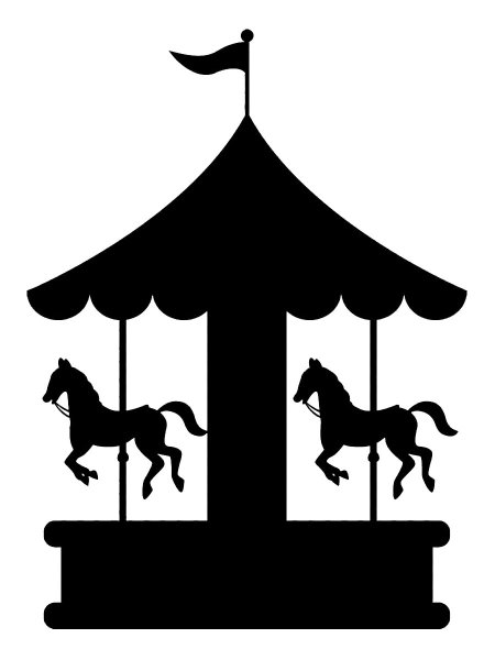 Free printable Carousel stencils and templates