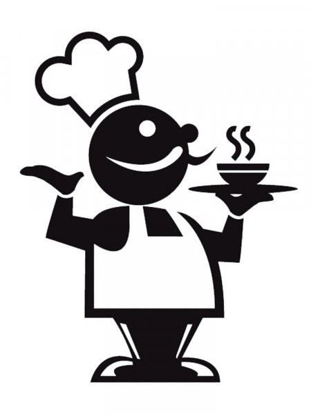 Free printable Chef stencils and templates