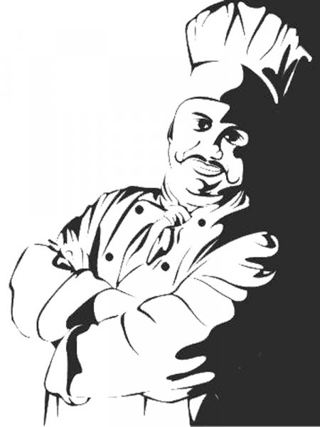 Free printable Chef stencils and templates