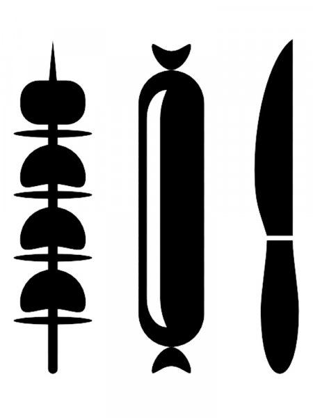 Free printable Food stencils and templates