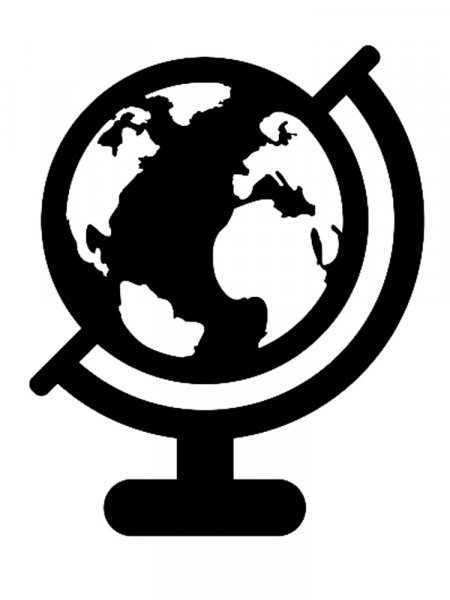 Free printable Globe stencils and templates