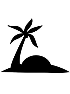 Free printable Island stencils and templates