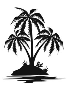 Free printable Island stencils and templates