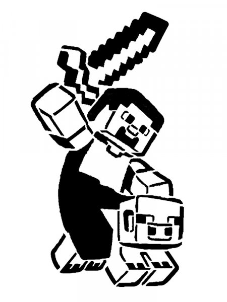 Free printable Minecraft stencils and templates