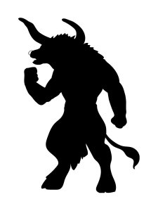 Free printable Minotaur stencils and templates