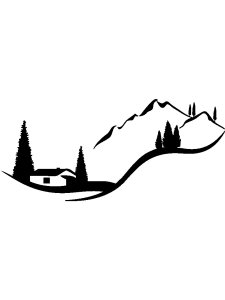 Free printable Mountains stencils and templates
