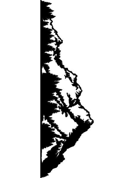 Free printable Mountains stencils and templates