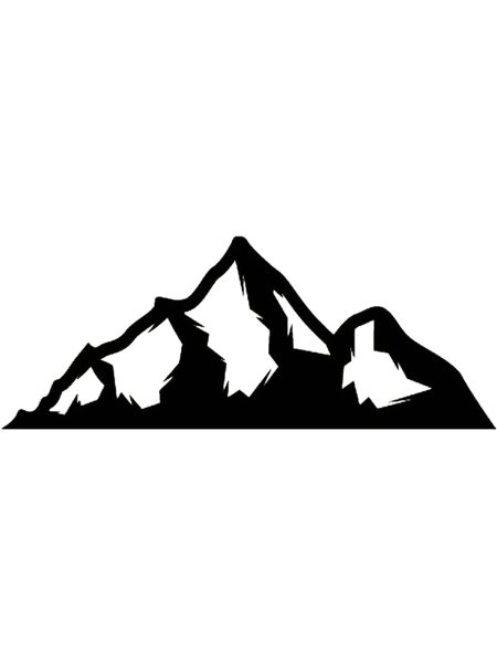 Free printable Mountains stencils and templates