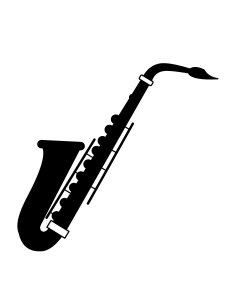 Free printable Saxophone stencils and templates