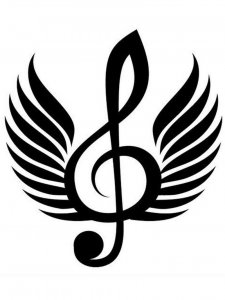 Free printable Treble Clef stencils and templates