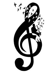 Free printable Treble Clef stencils and templates