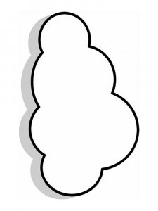 Free printable Cloud stencils and templates