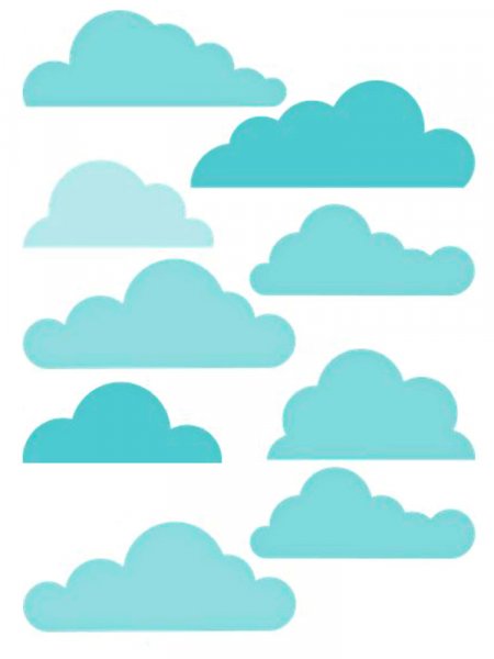 Free Printable Cloud Stencils for Kids and Crafts