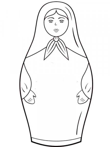 Russian Nesting Doll Templates – Free Printable Matryoshka Stencils