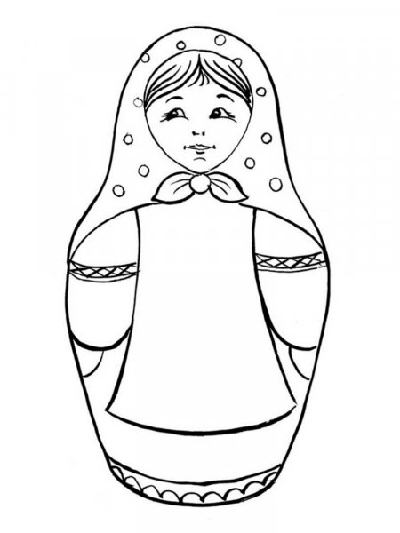 Russian Nesting Doll Templates – Free Printable Matryoshka Stencils