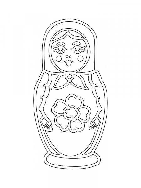Russian Nesting Doll Templates – Free Printable Matryoshka Stencils