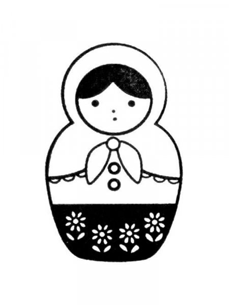 Russian Nesting Doll Templates – Free Printable Matryoshka Stencils