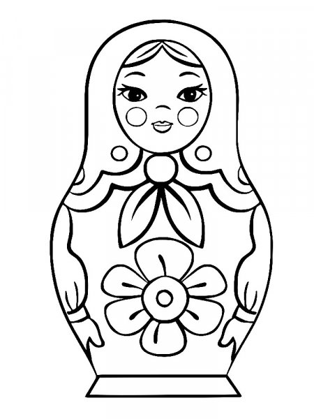 Russian Nesting Doll Templates – Free Printable Matryoshka Stencils