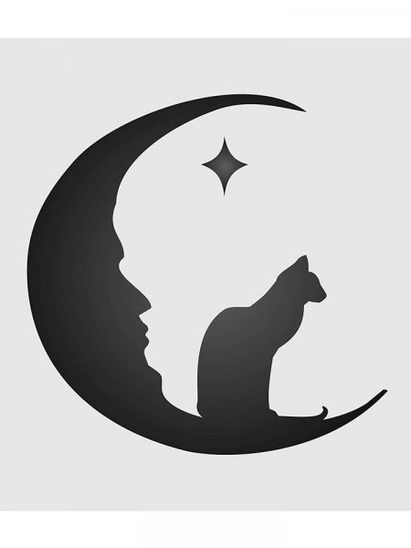 Free Printable Moon Stencils for Crafts and Decor
