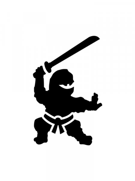 Printable Ninja Stencils Free for Crafts and Creative Projects