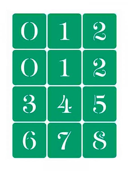 Free Printable Number Stencils and Templates
