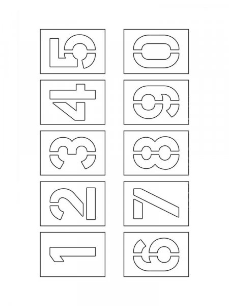 Free Printable Number Stencils and Templates