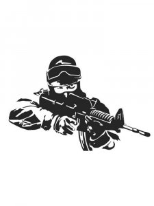 Soldier Stencils – Free Printable Soldier Templates